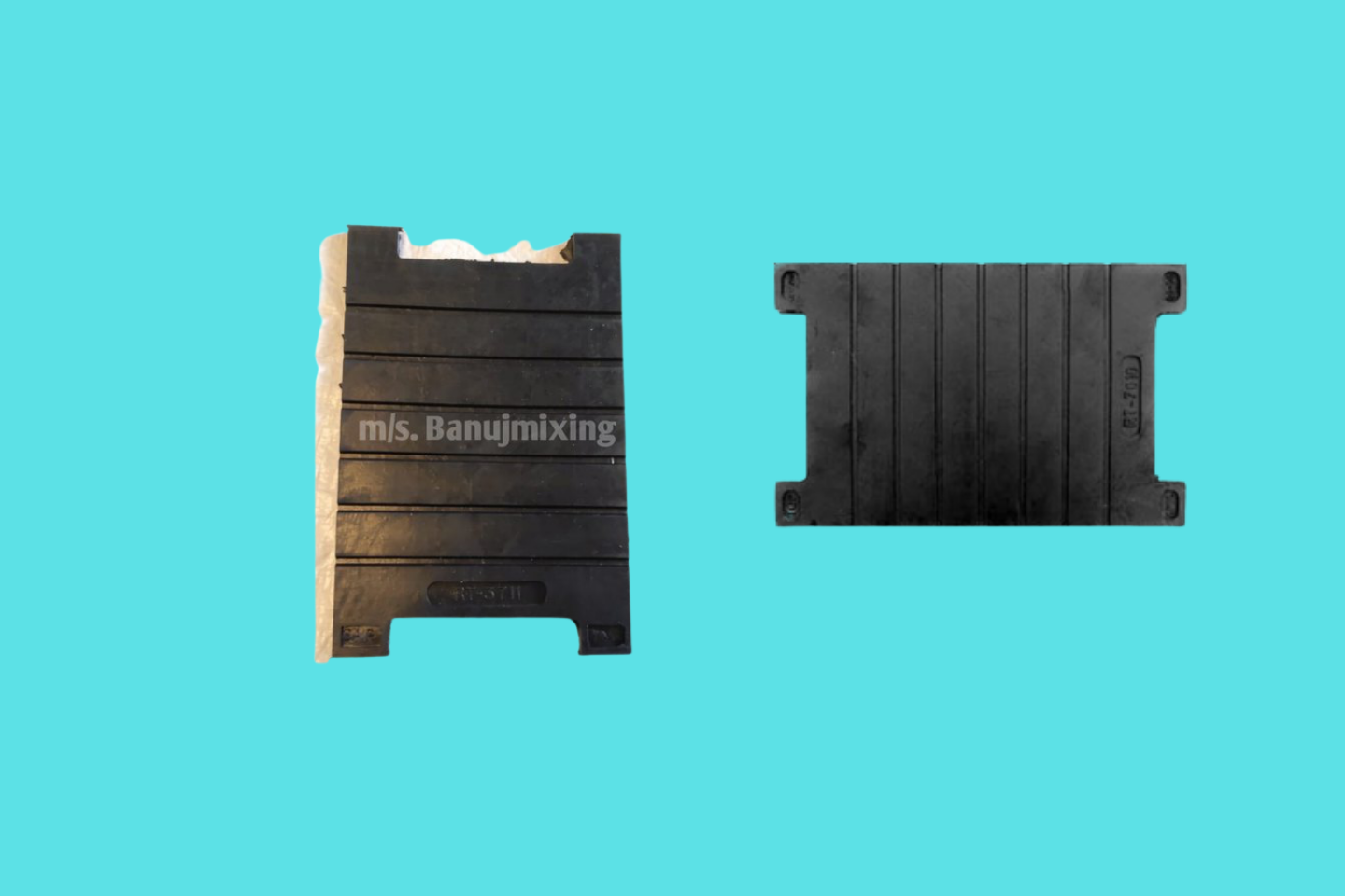 Grooved Rubber Sole Plates Pad For Railway - BANUJ MIXING